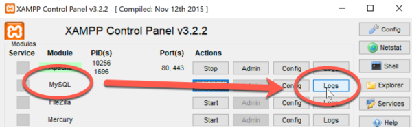 วิธีแก้ MySQL หยุดทำงานตอนเปิดใช้ใน XAMPP - Nextflow