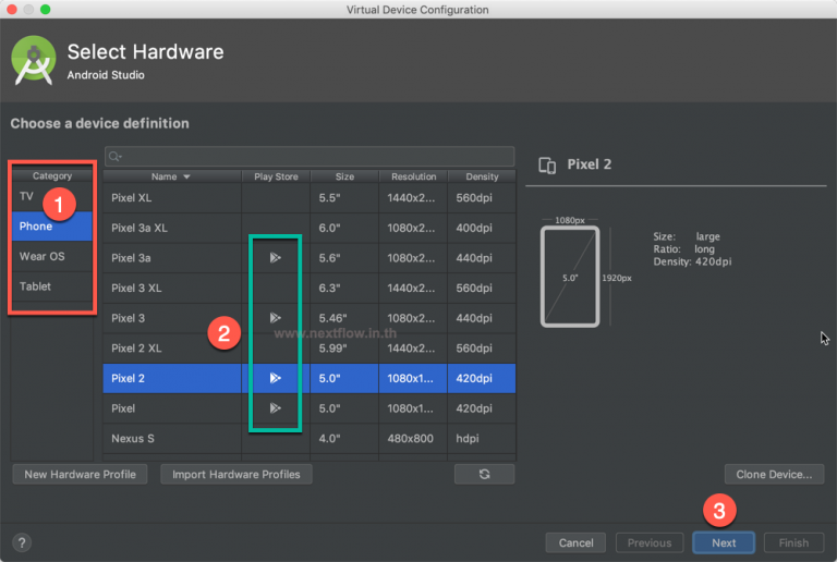 Android: วิธีสร้าง Virtual Device ด้วย Android Studio - Nextflow