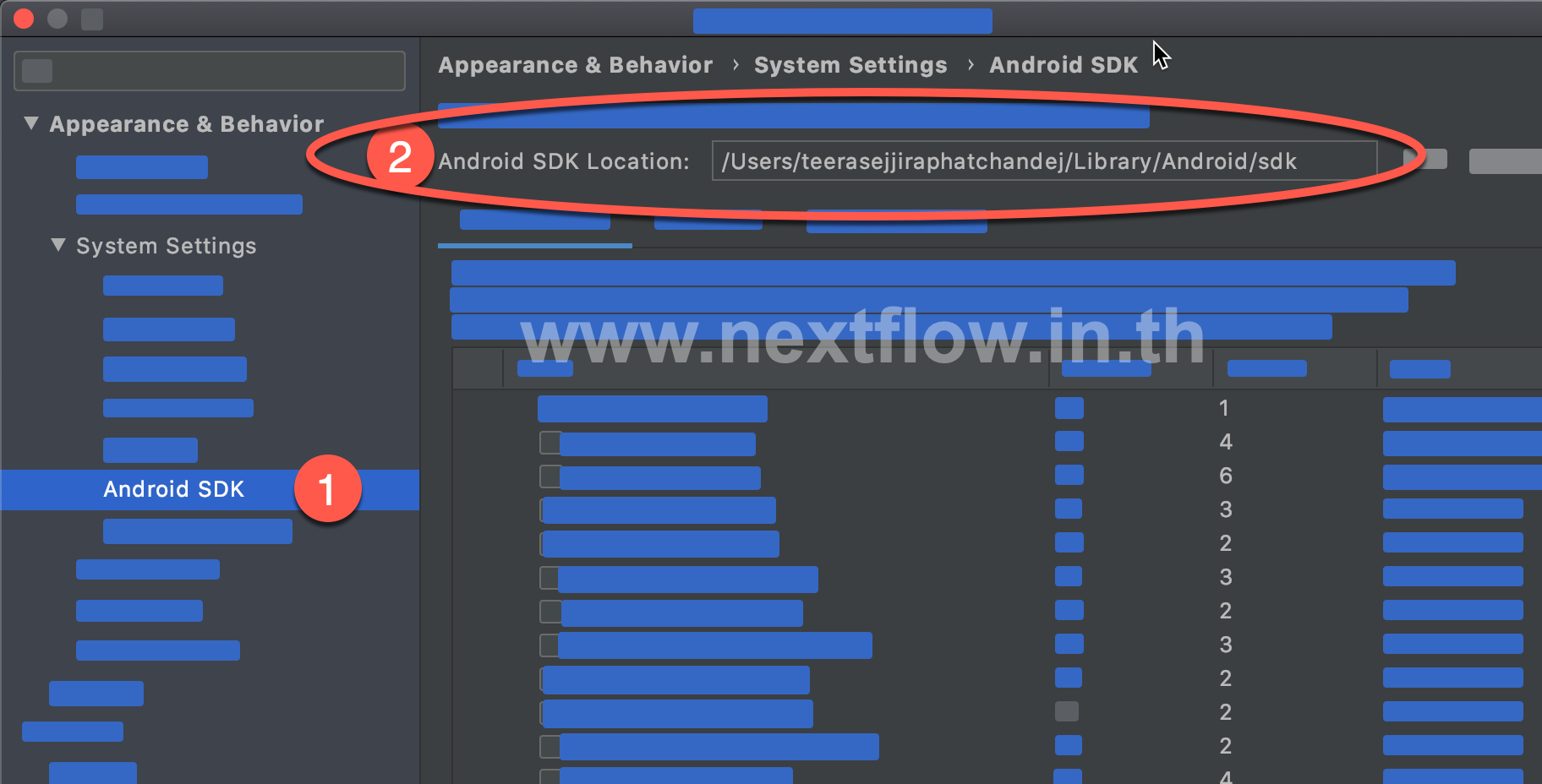 Flutter: วิธีแก้ไข error บน Android, ":app:desugarDebugFileDependencies" - Nextflow