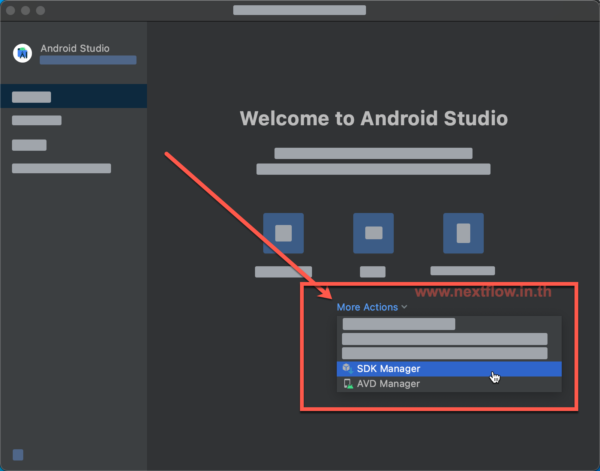 Android Studio: วิธีเปิด SDK Manager และ AVD Manager จากส่วนต่างๆ ของโปรแกรม (เวอร์ชั่น 2020.3 ...