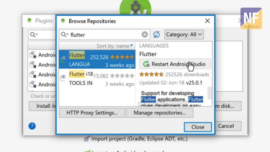 Google Flutter กับวิธีติดตั้ง Android Studio เป็นตัวเขียนแอพ iOS และ Android - Nextflow