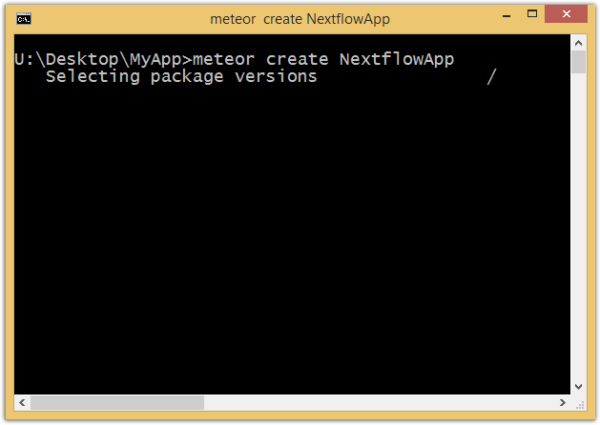วิธีติดตั้ง Meteor Framework บน Windows + วิธีสร้างโปรเจคเว็บแอพ - Nextflow