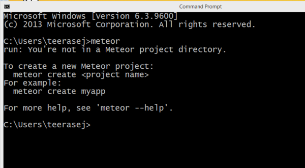 Meteor #1: ติดตั้งระบบ Meteor Framework บน Windows - Nextflow