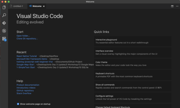สิ่งที่คุณจะหลงรักใน Visual Studio Code 1.9 - Nextflow